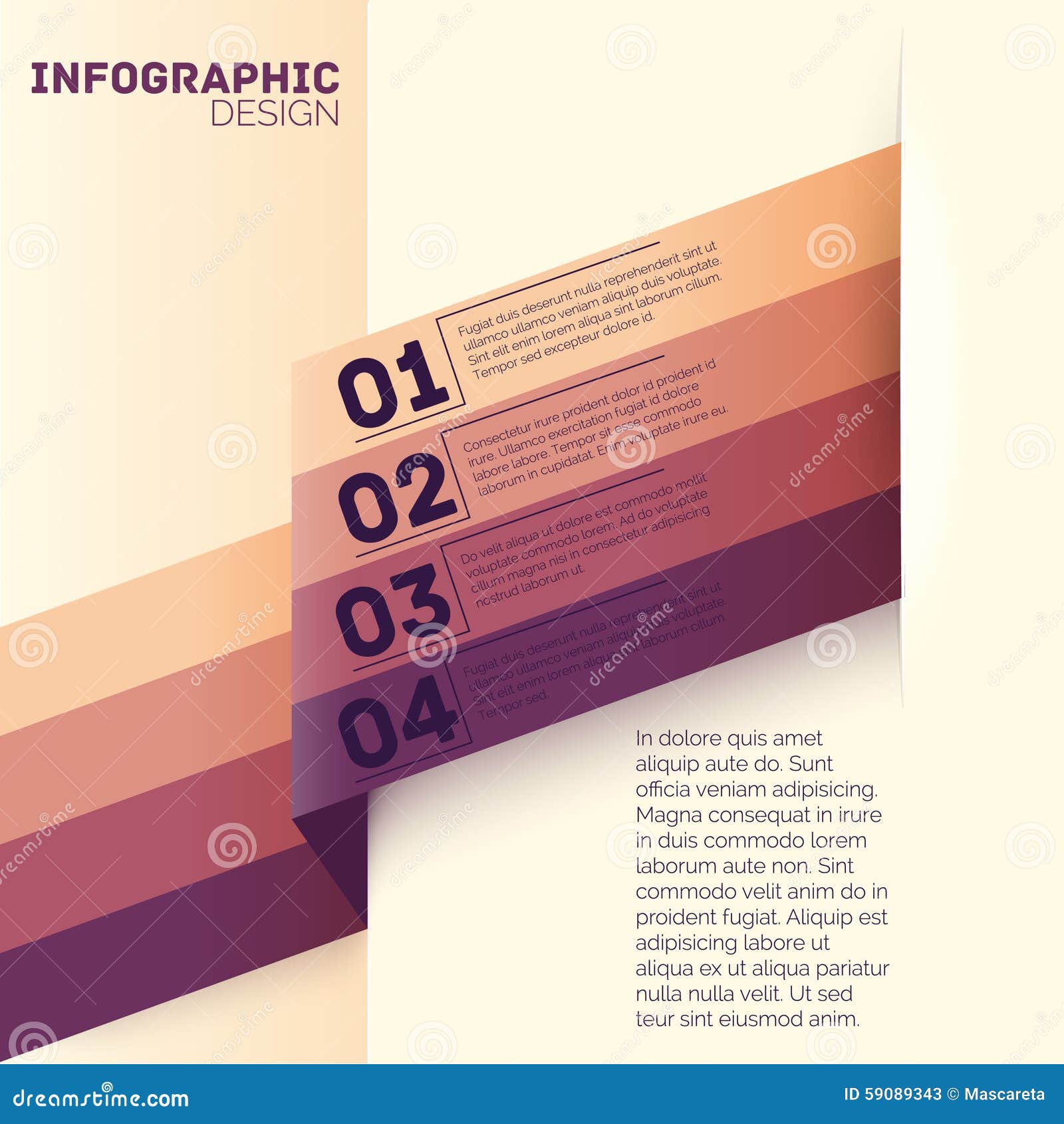 Paper Options Template Vector Illustration Stock Vector - Illustration ...