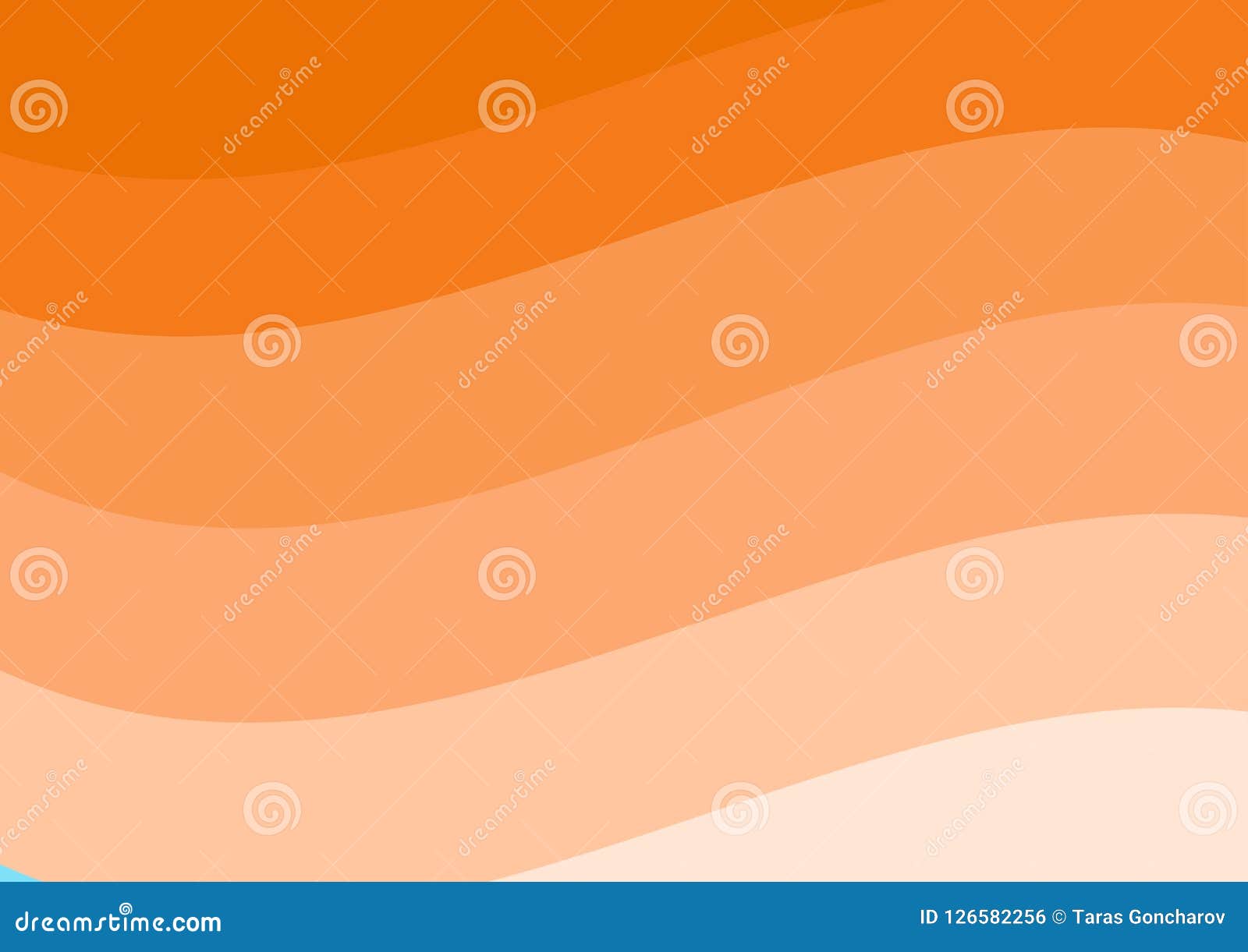 Paper Orange Waves, Vector Illustration Stock Vector - Illustration of ...