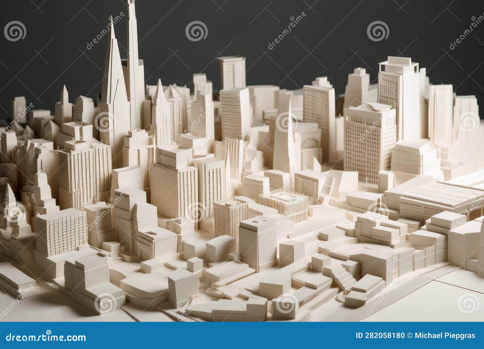 A Paper Origami Model of a Big Modern City Created with Generative AI ...