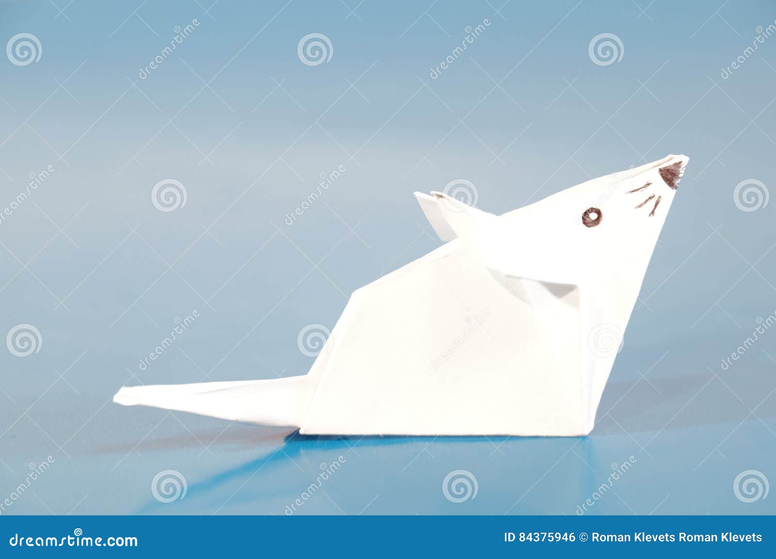 Paper origami mouse stock photo. Image of white, color - 84375946