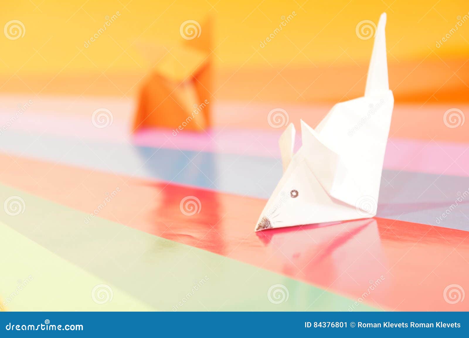 Paper origami mouse stock image. Image of office, background - 84376801