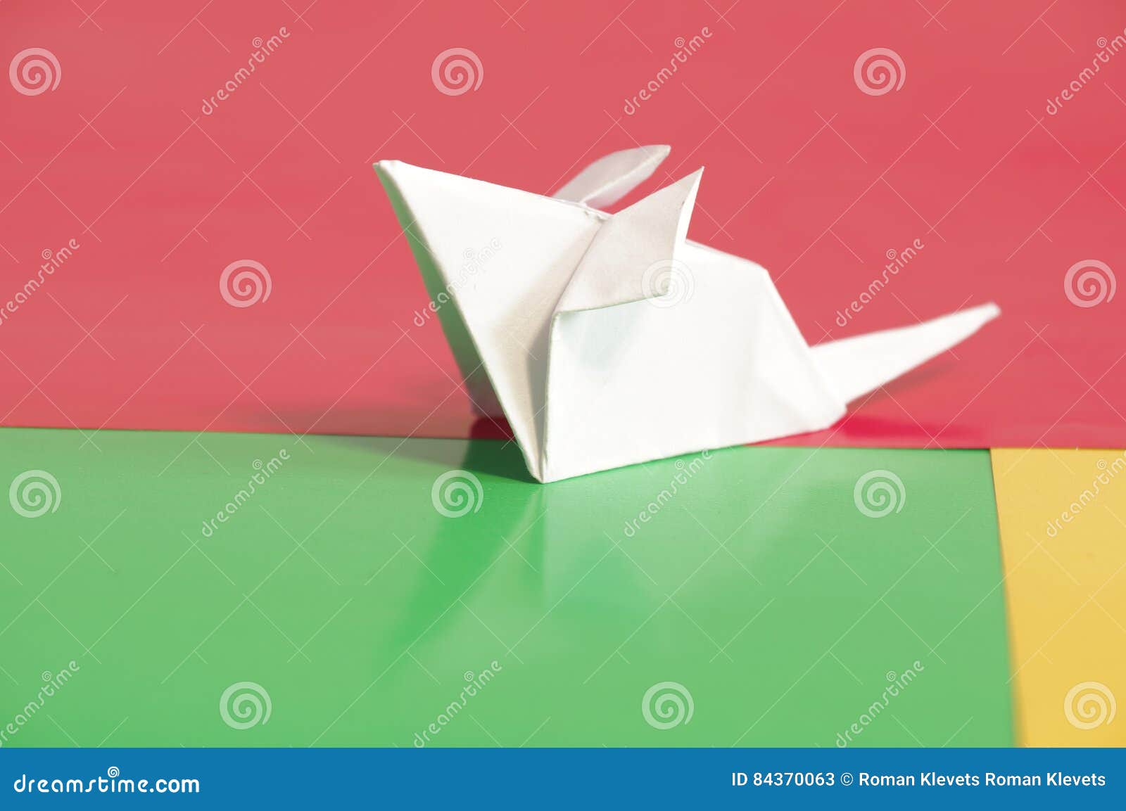 Paper origami mouse stock image. Image of wild, isolated - 84370063