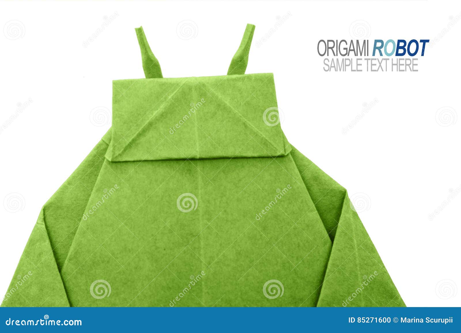 Paper origami robot stock photo. Image of concept, character - 85271600