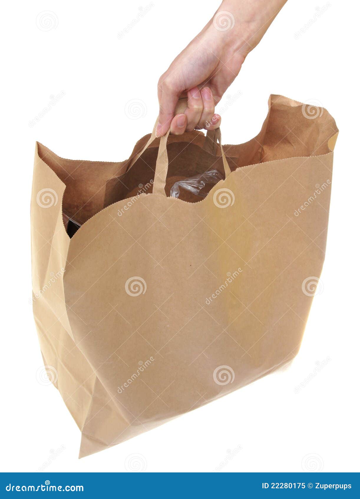 Paper package in a hand stock image. Image of hold, handle - 22280175