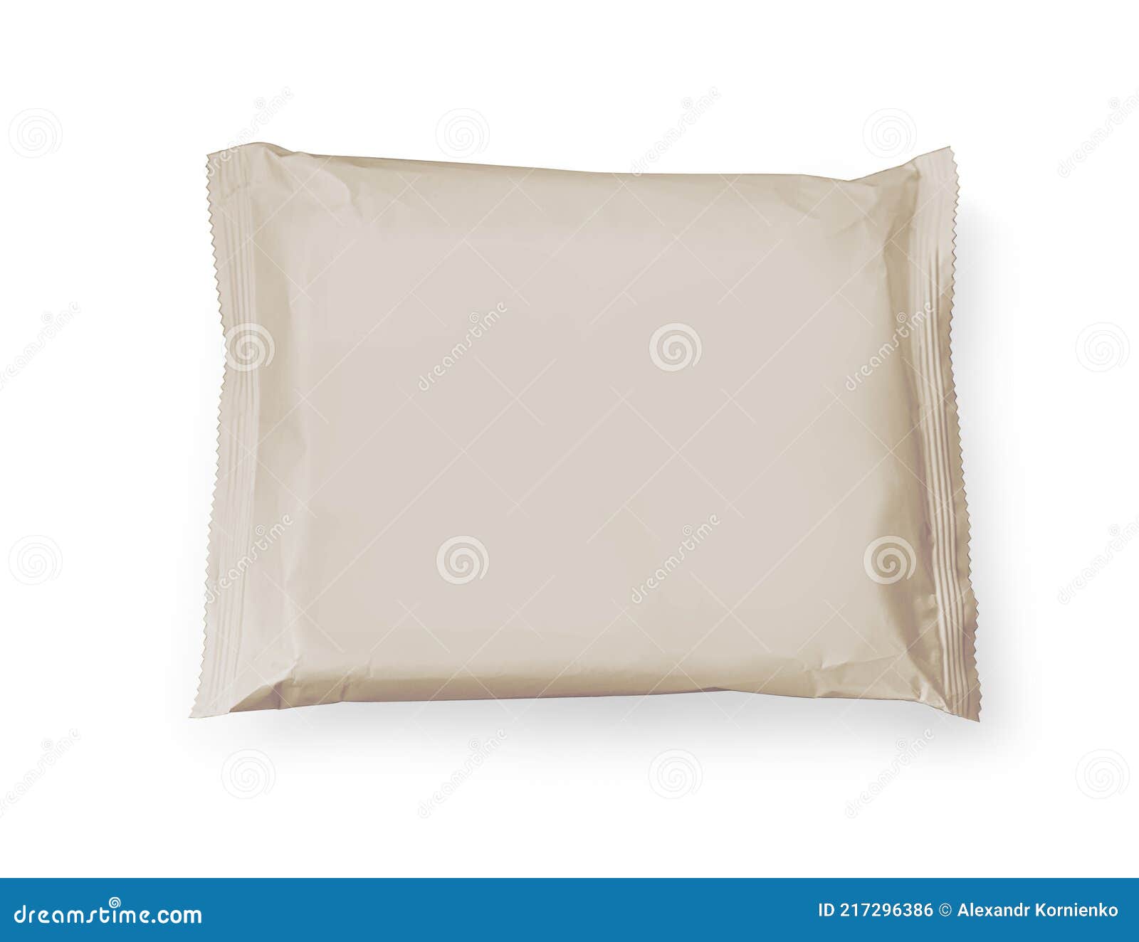 Paper Package Isolated on White Stock Photo - Image of lunch, paper ...