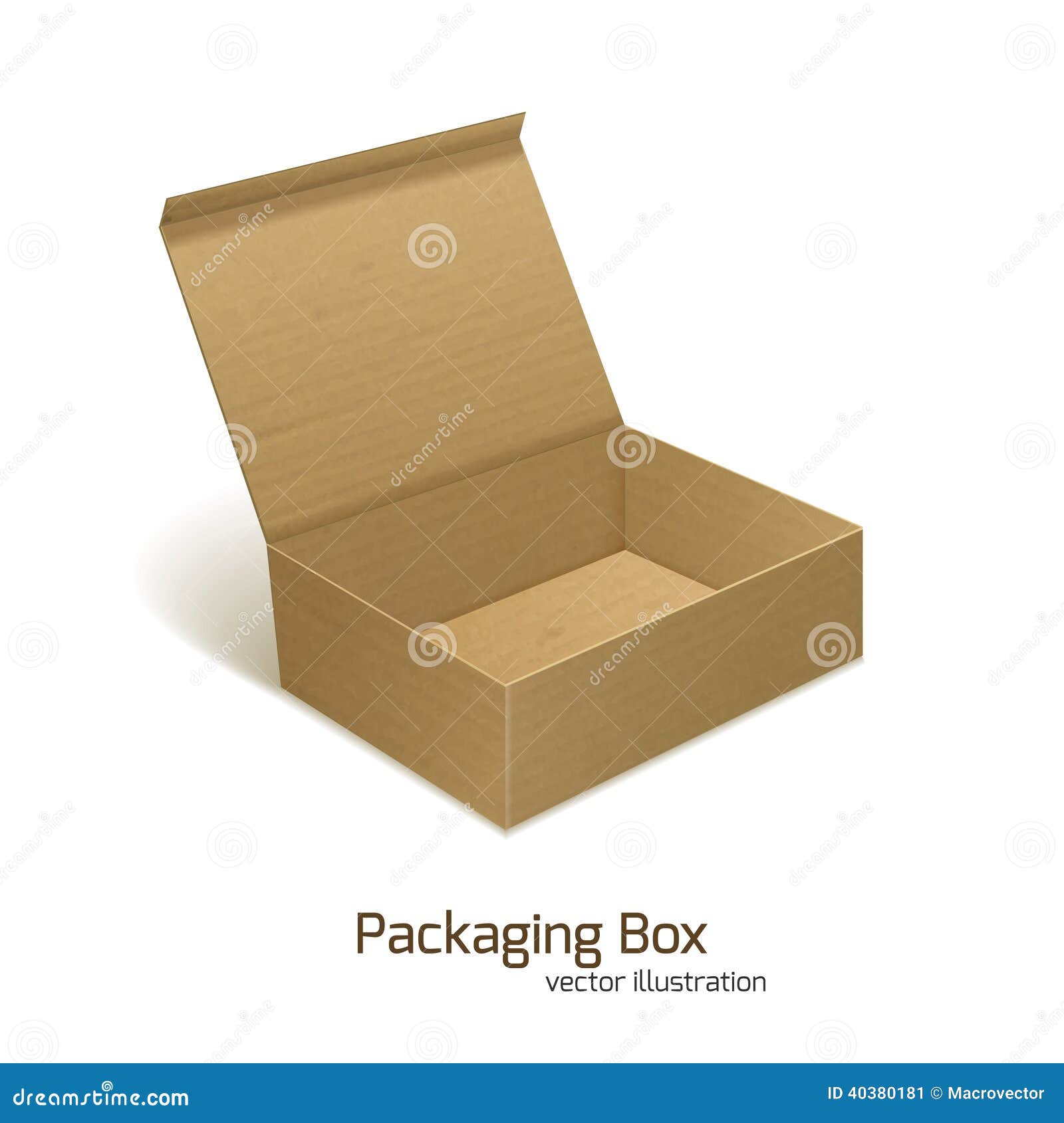 Paper packaging box stock vector. Illustration of product - 40380181