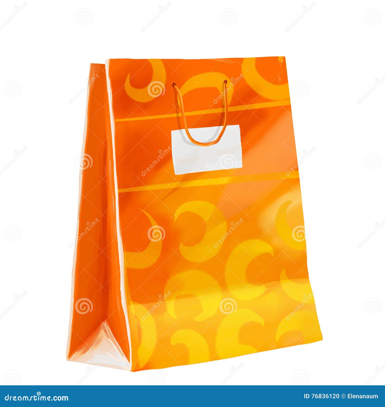 Paper Packet With Milk Isolated On White. Vector Illustration In Flat ...