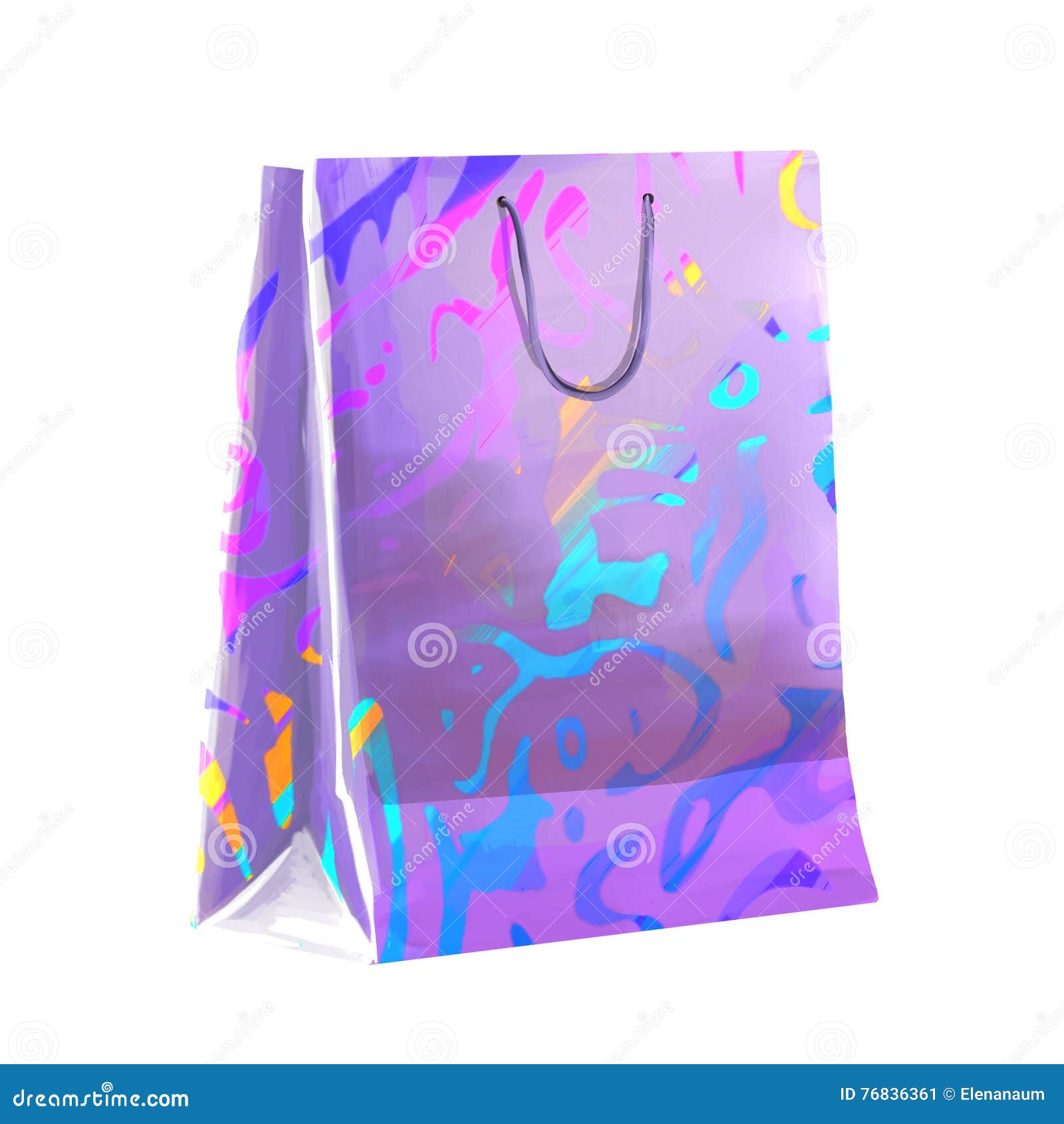 Paper packet, shopping bag stock illustration. Illustration of design ...