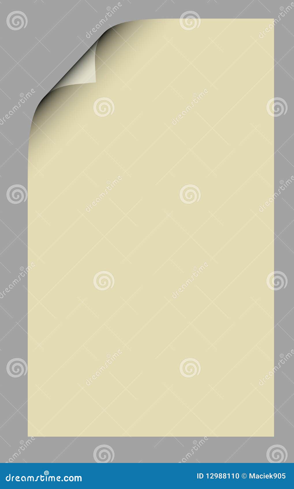 Paper page curl stock illustration. Illustration of abstract - 12988110