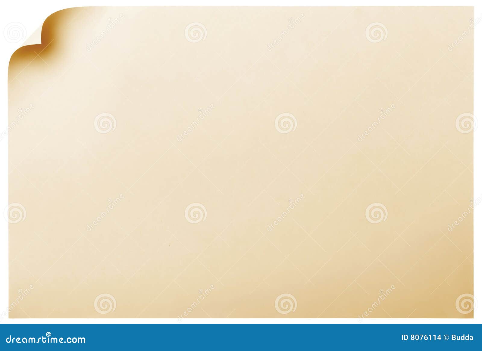 Paper page with curl stock photo. Image of message, texture - 8076114