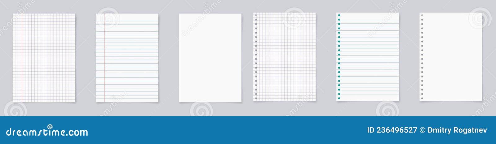 Paper page of notebook. stock vector. Illustration of background ...