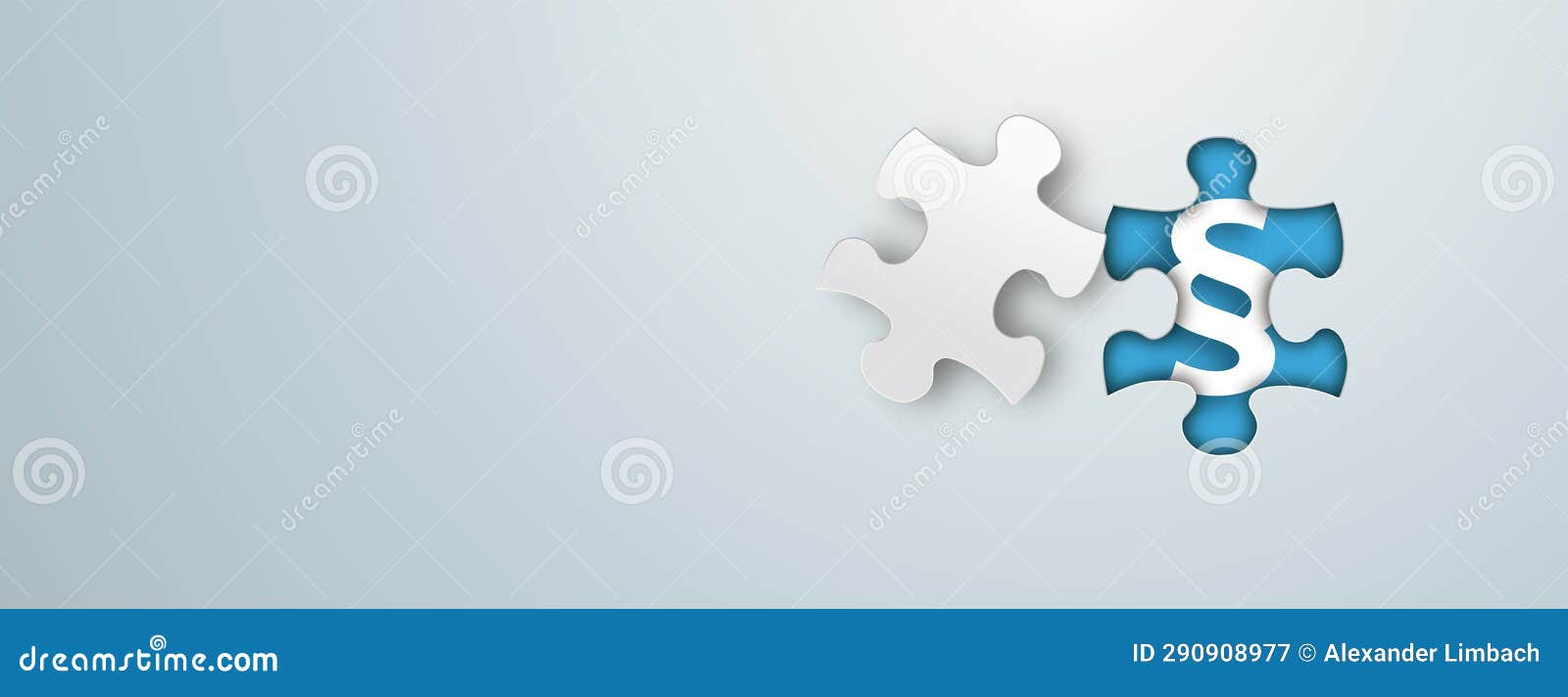 Paper Paragraphs Puzzle in Hole Gray Header Stock Vector - Illustration ...