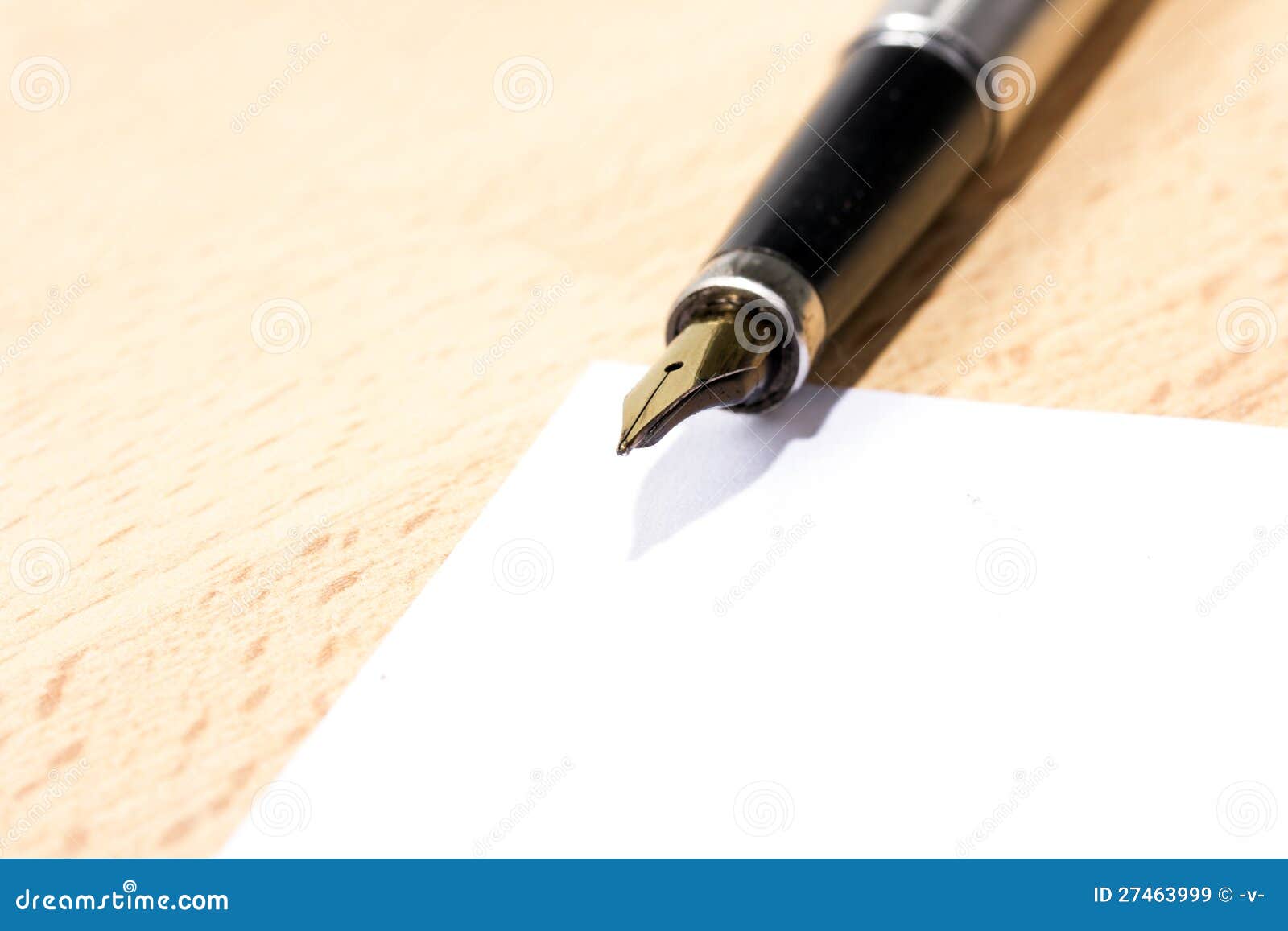 Paper and a pen stock image. Image of memories, paper - 27463999