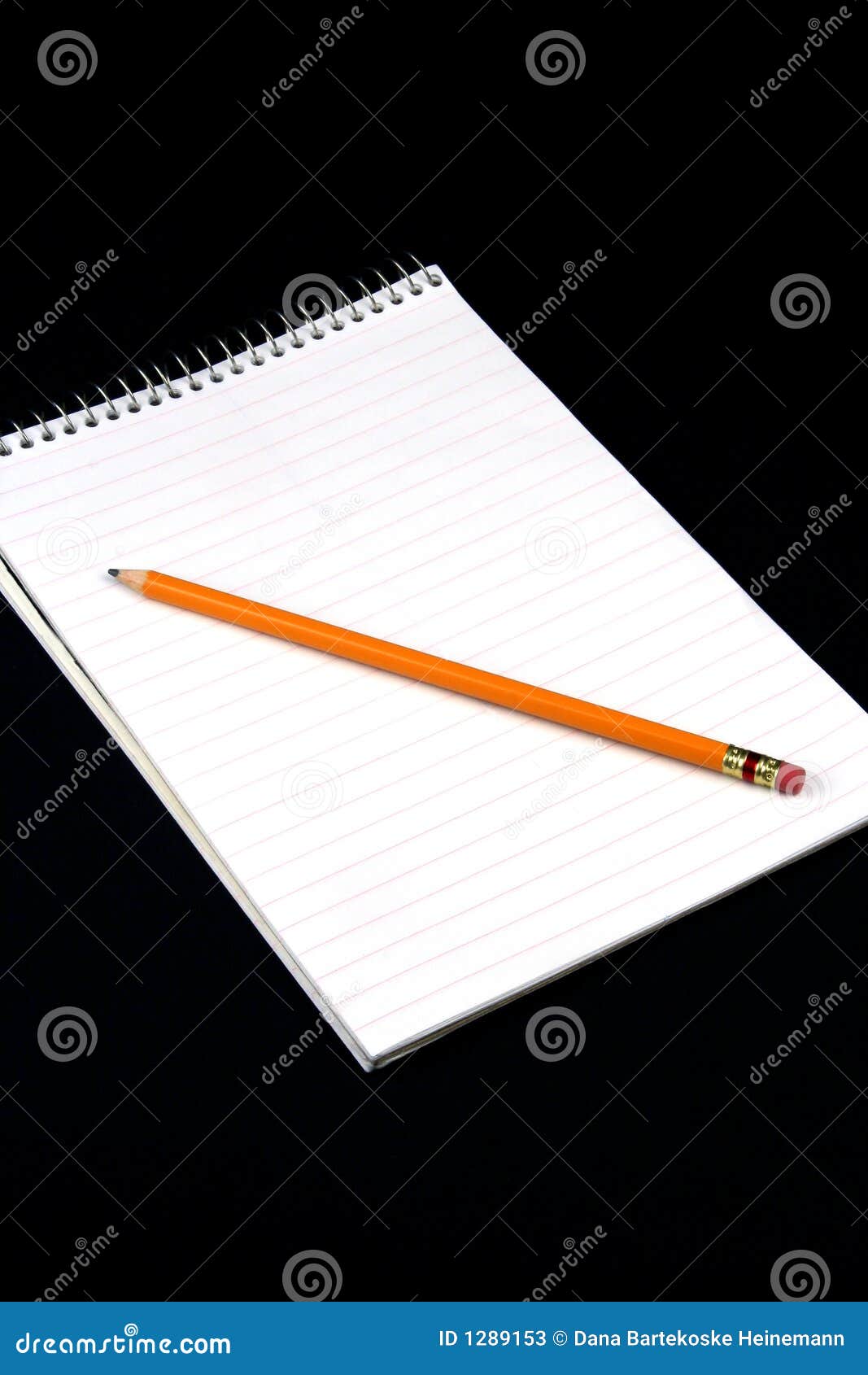 Paper and Pencil stock image. Image of mistake, learn - 1289153