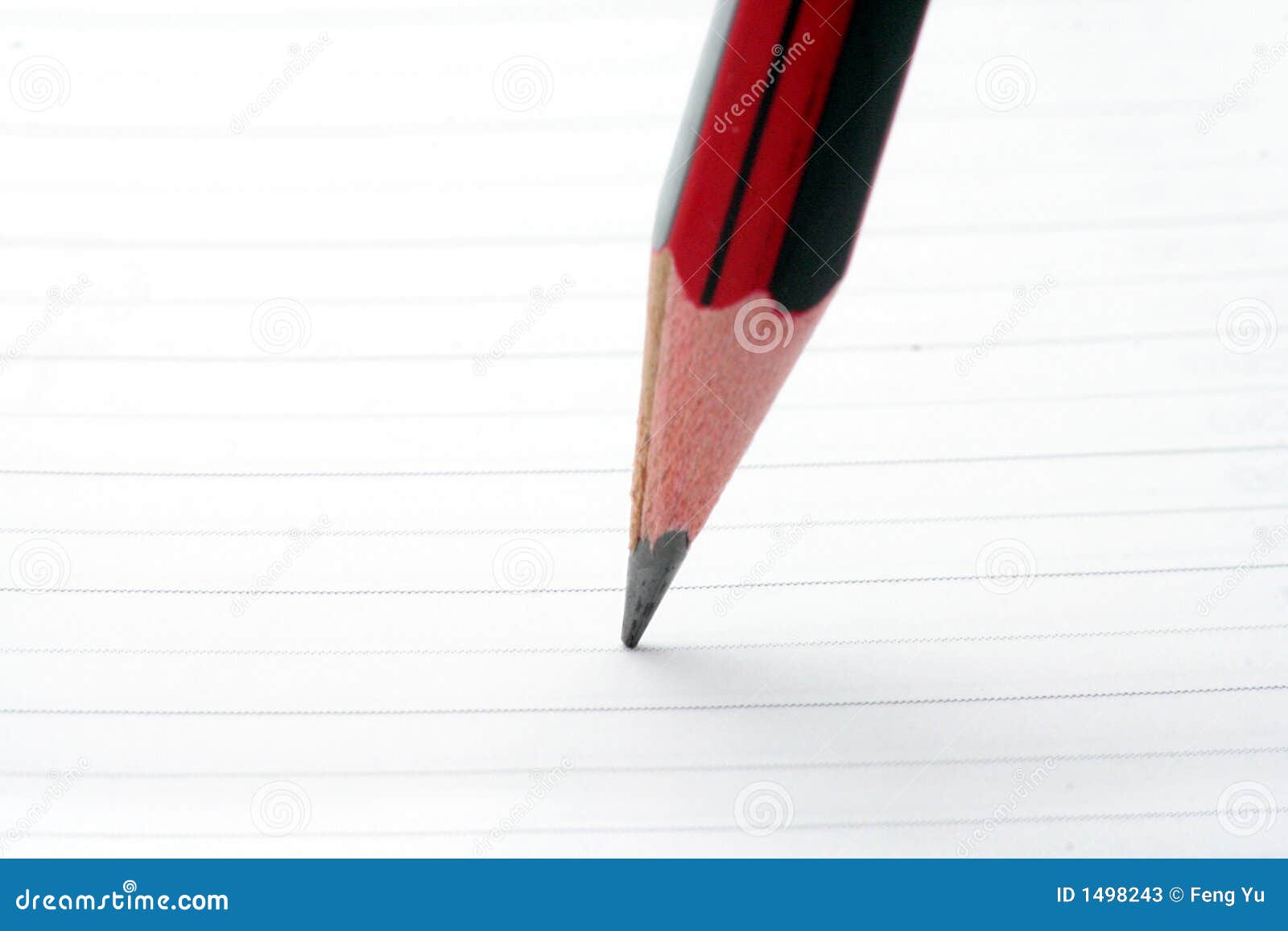 Paper and pencil stock image. Image of writing, information - 1498243