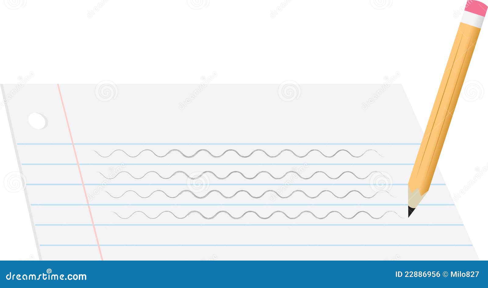 Paper and Pencil stock vector. Illustration of teacher - 22886956