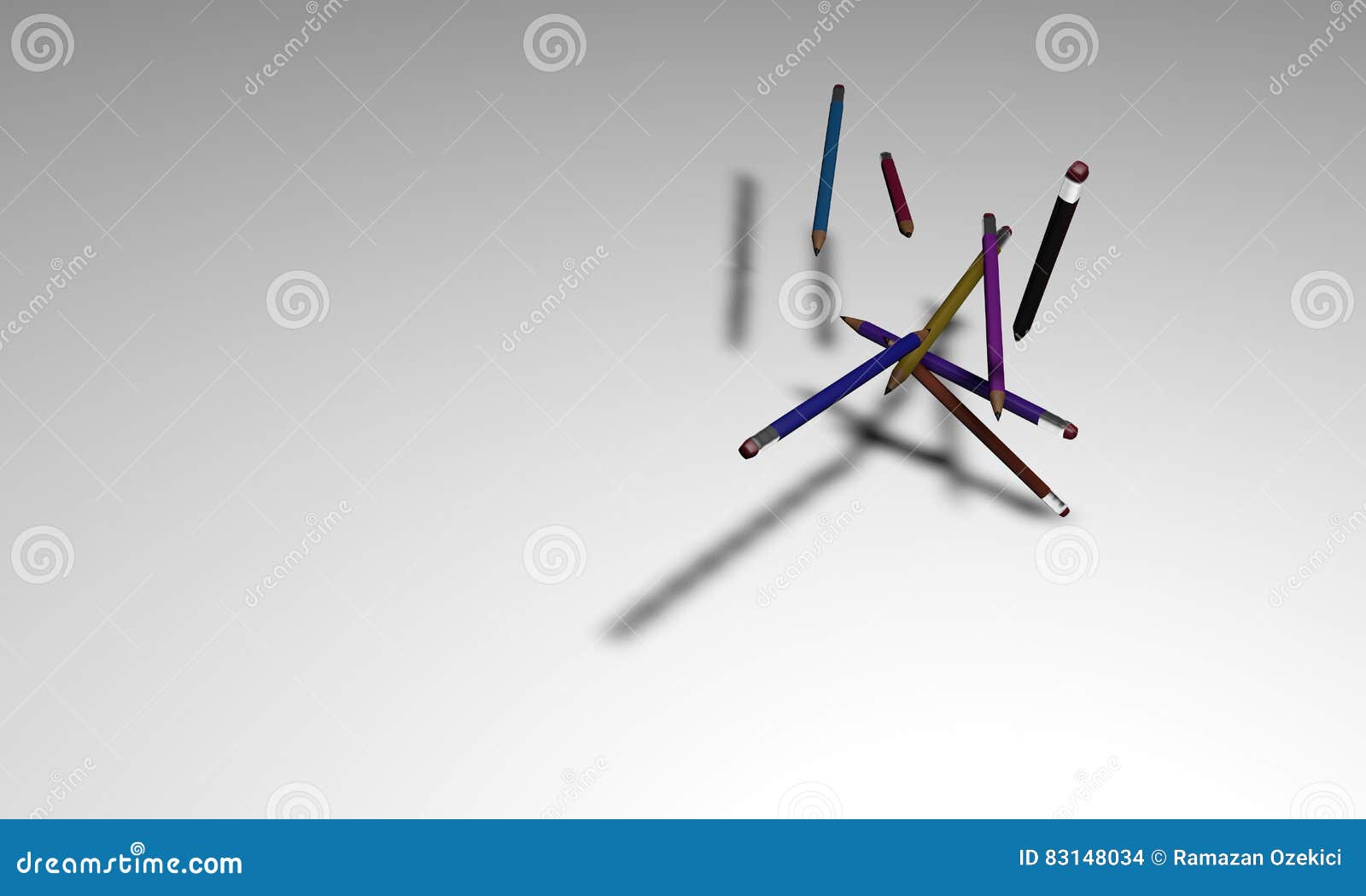 Pencil With Work Smarter Concept On Doodle Background Royalty-Free ...