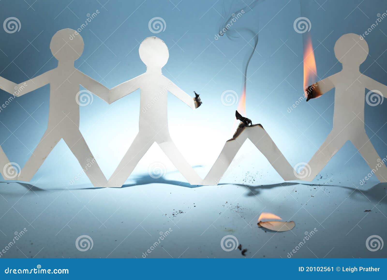 Paper people stock image. Image of fire, copyspace, equal - 20102561