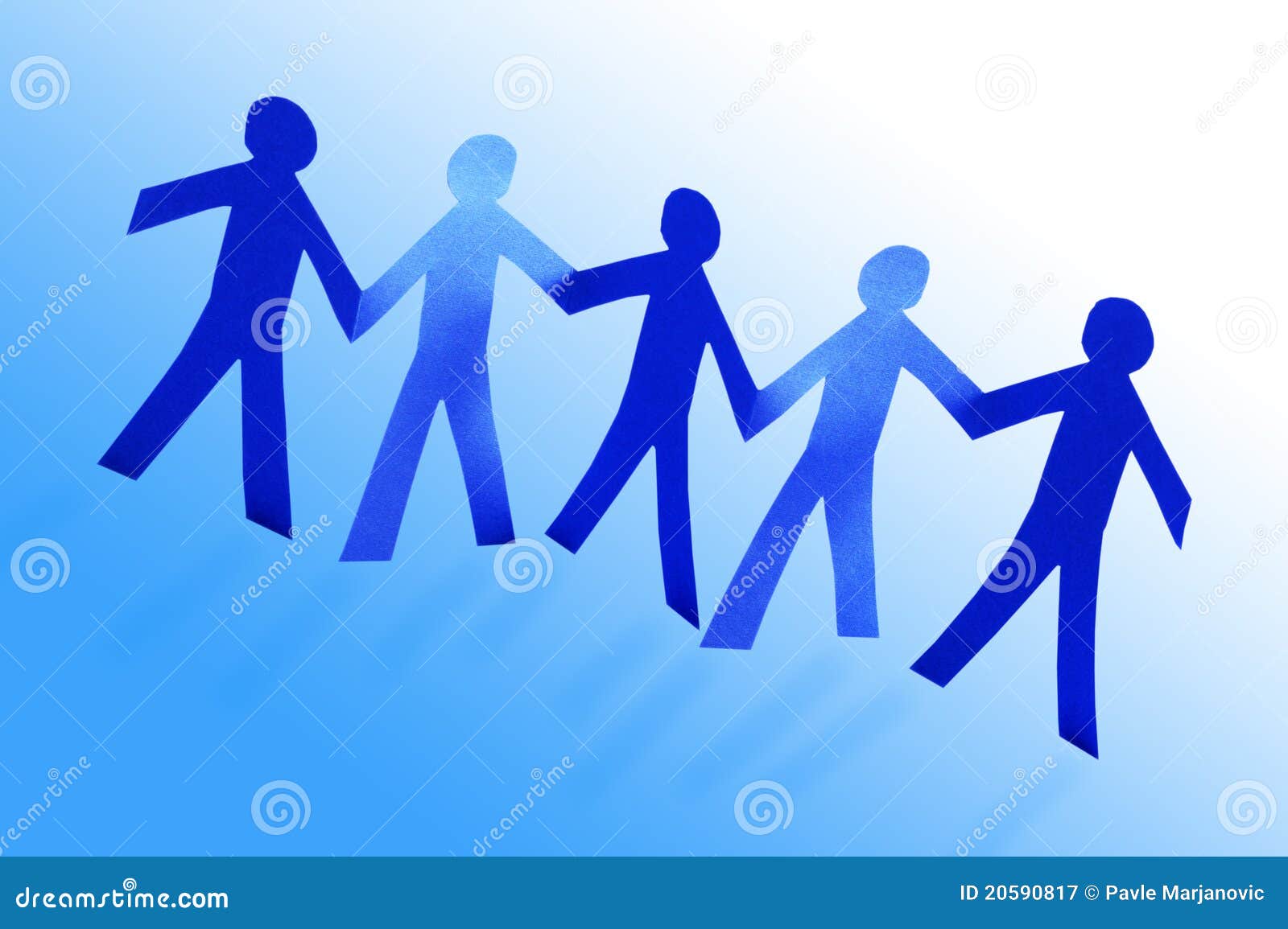 Paper people stock image. Image of copyspace, alike, business - 20590817