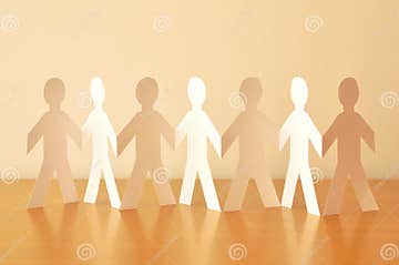 Paper-people stock photo. Image of care, cutout, card - 28469988