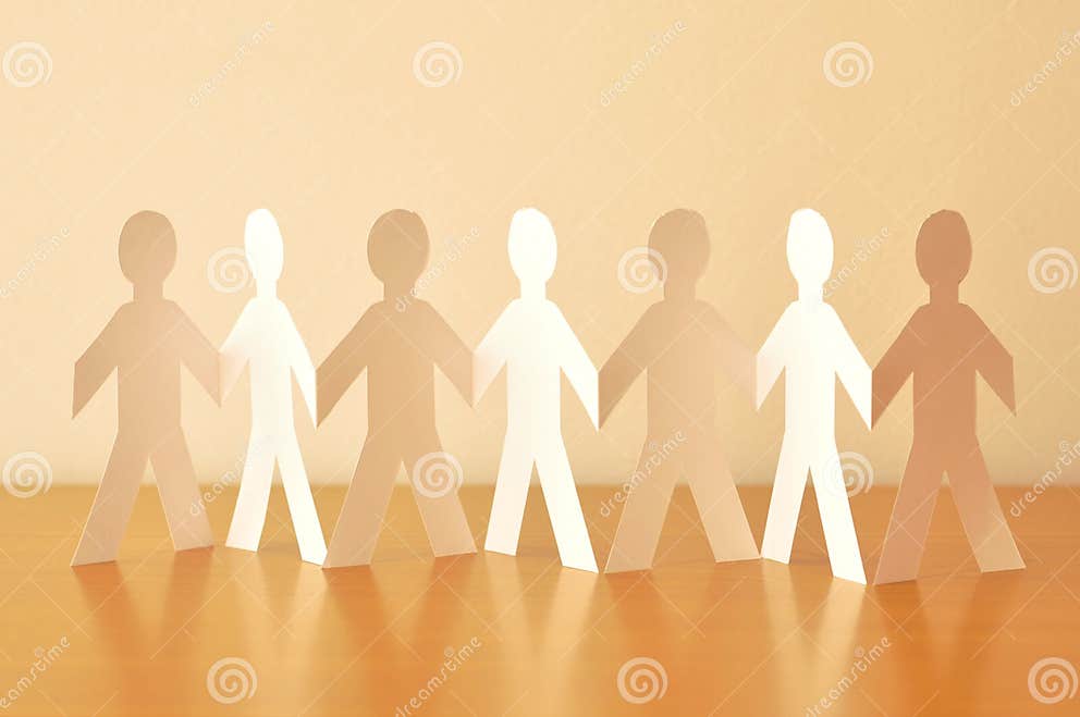 Paper-people stock photo. Image of care, cutout, card - 28469988