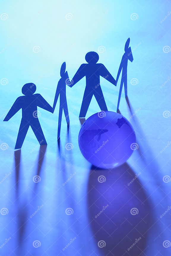 Paper People stock image. Image of hand, dolls, join, craft - 31277