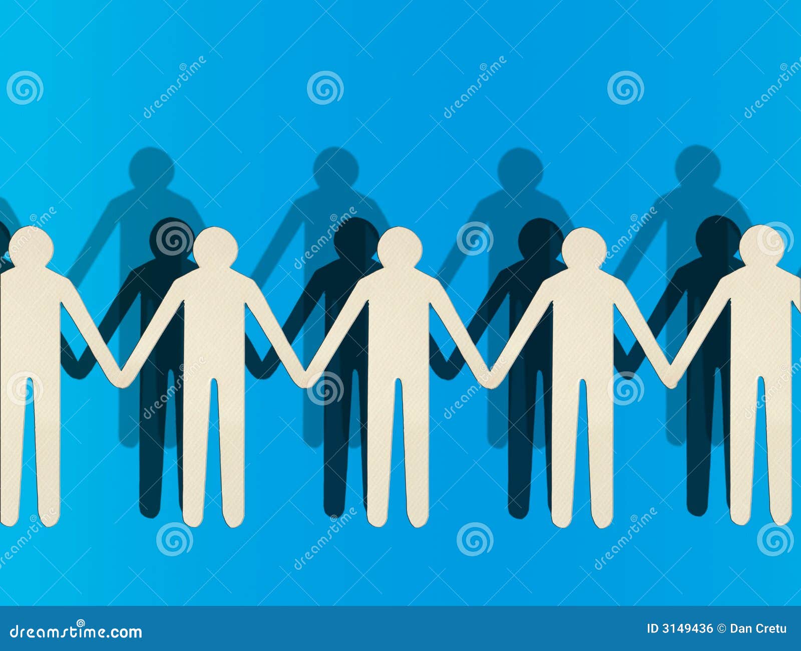 PAPER PEOPLE stock illustration. Illustration of environment - 3149436