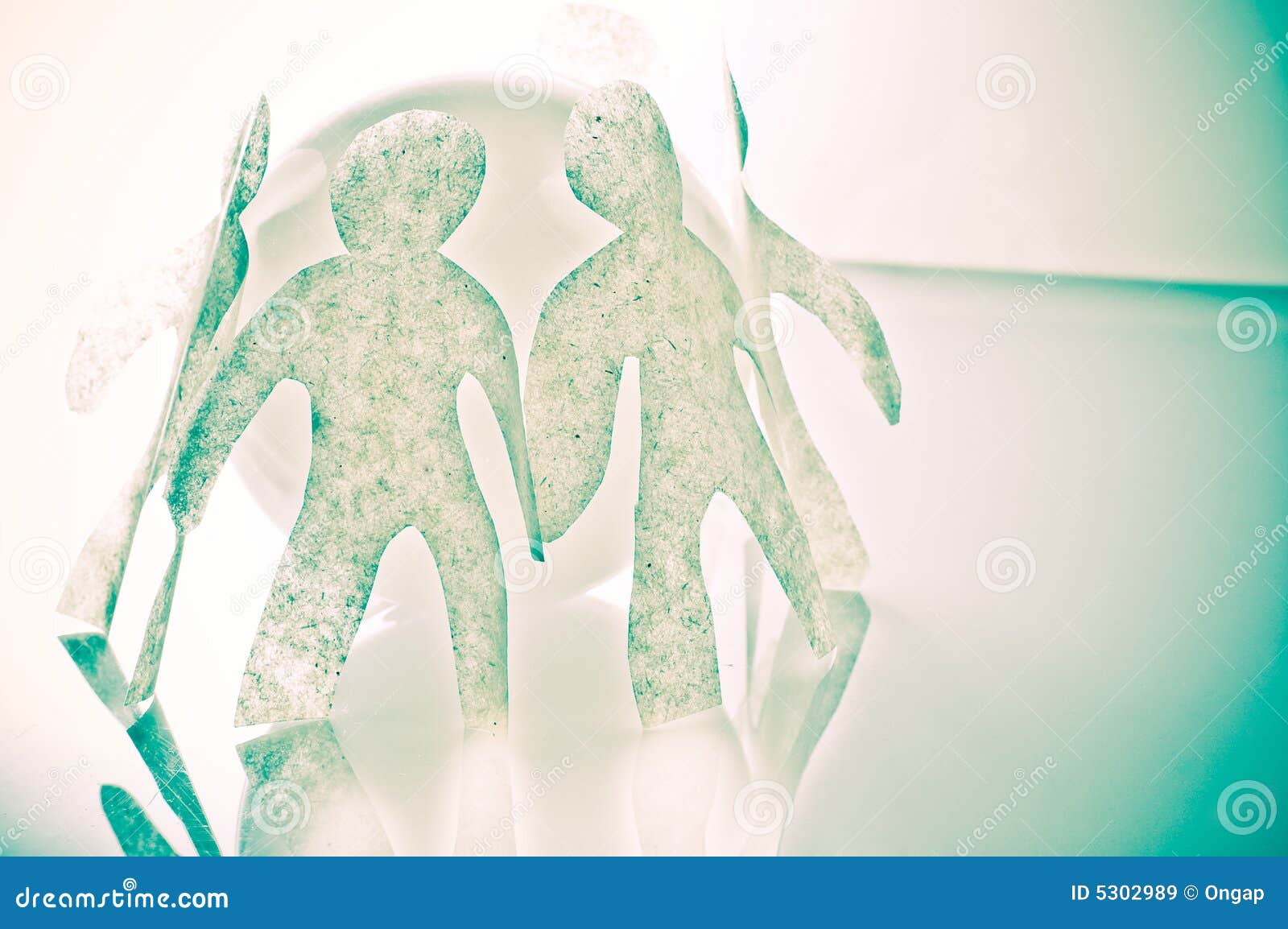 Paper people stock image. Image of communications, organization - 5302989