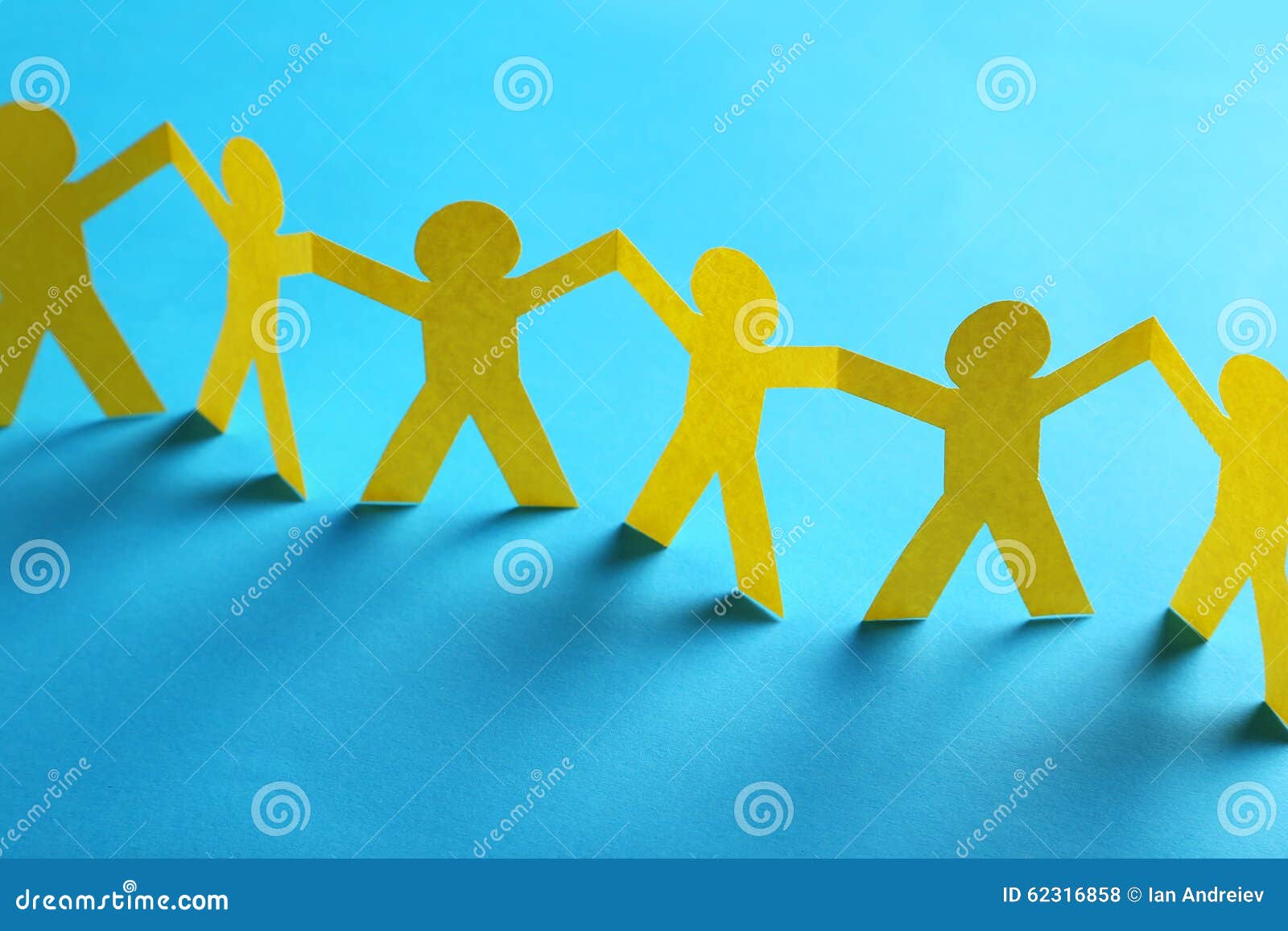 Paper people stock photo. Image of group, connected, paper - 62316858