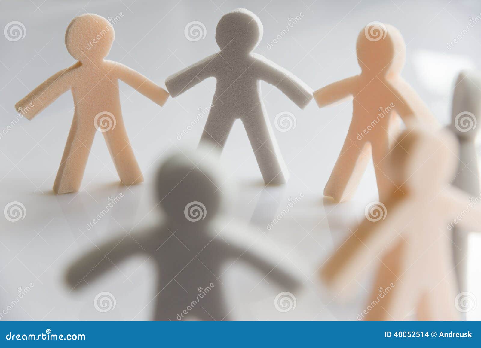Paper people chain stock photo. Image of together, paper - 40052514