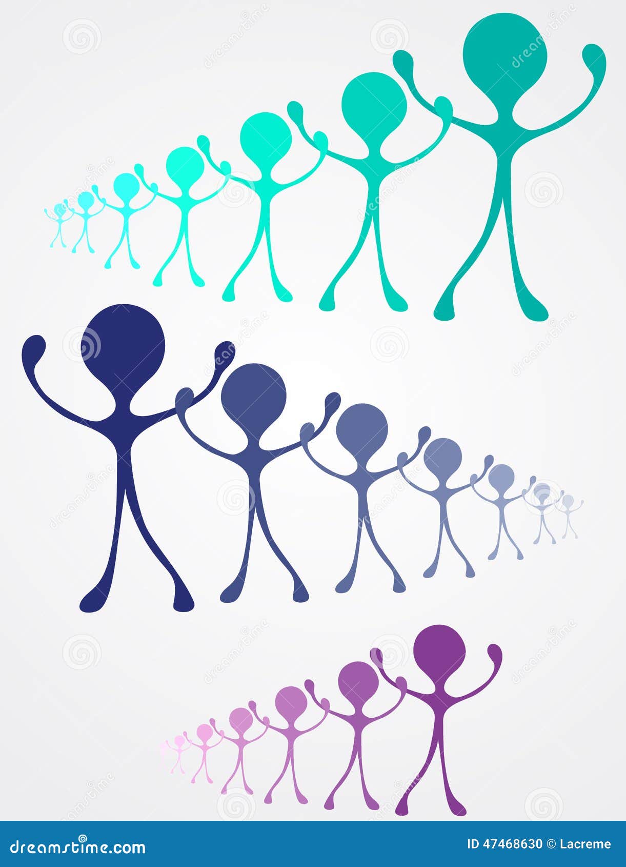 Paper people stock vector. Illustration of ideas, human - 47468630