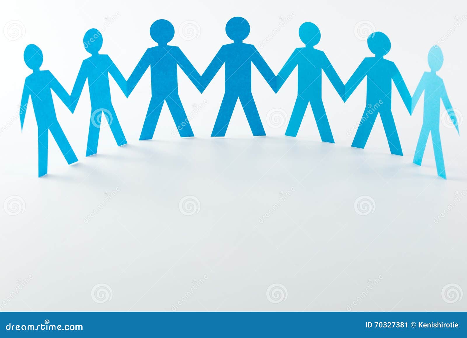 Paper People Forms a Semi Circle Stock Image - Image of social, figure ...
