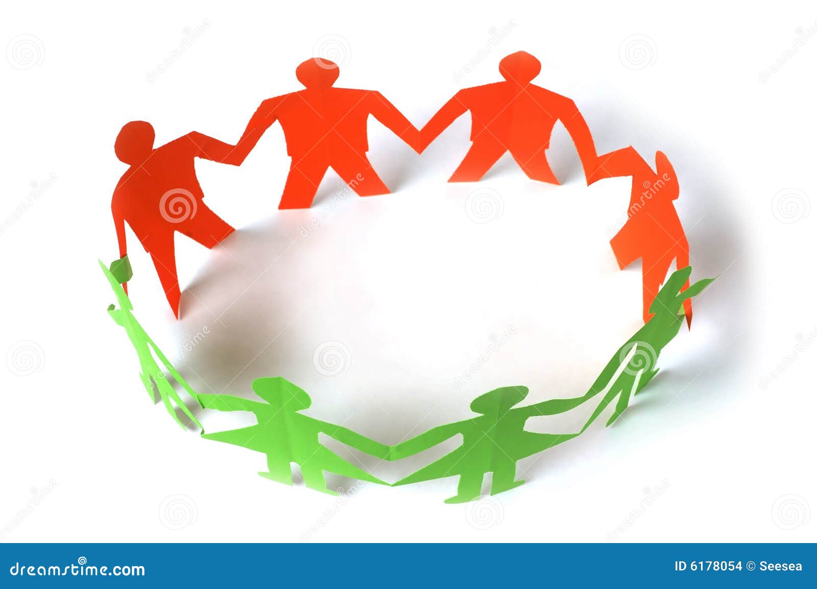 Paper People Holding Hands Royalty-Free Stock Image | CartoonDealer.com ...