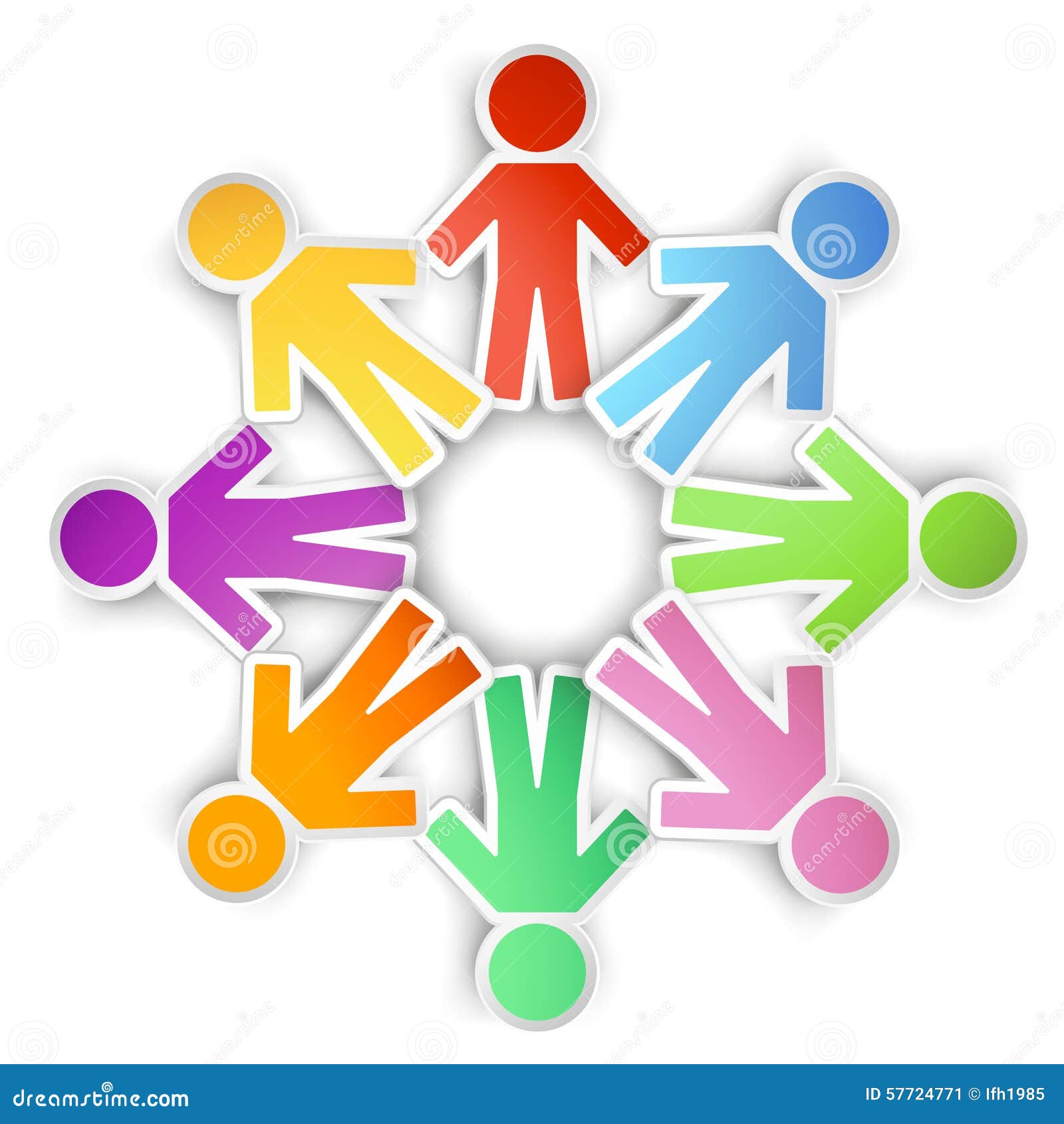 Paper people stock vector. Illustration of cutout, human - 57724771