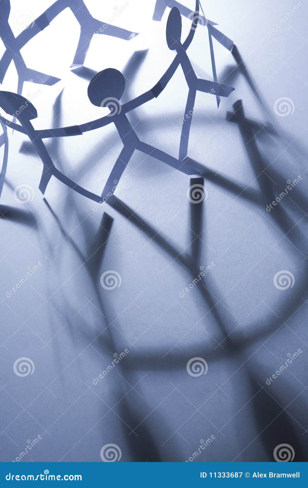 Paper People and Shadows stock image. Image of business - 11333687