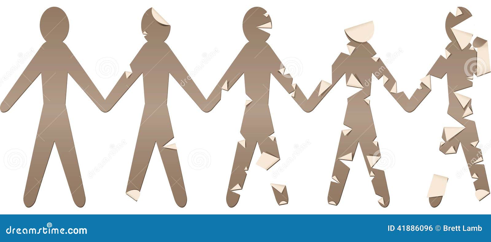 Paper People stock illustration. Illustration of cartoon - 41886096