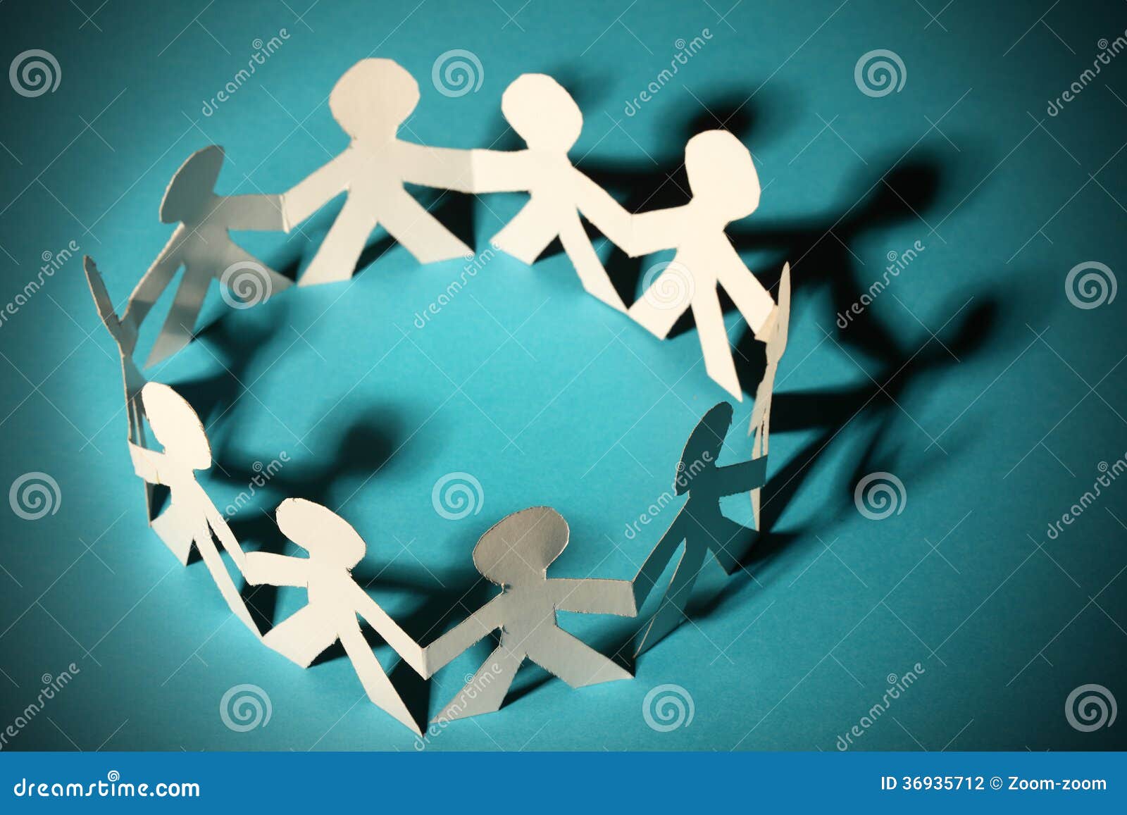 Paper people stock photo. Image of conformity, equality - 36935712