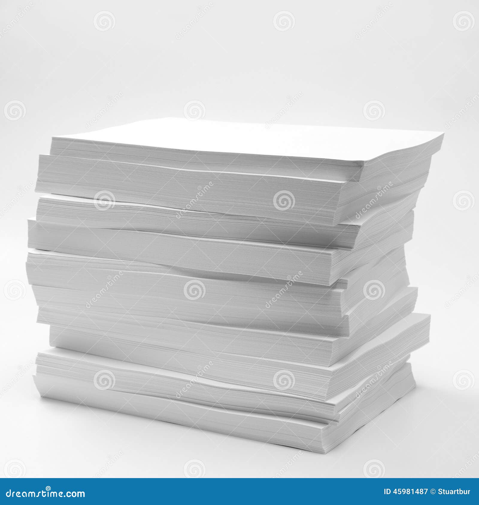 Paper Pile stock image. Image of book, stationary, work - 45981487