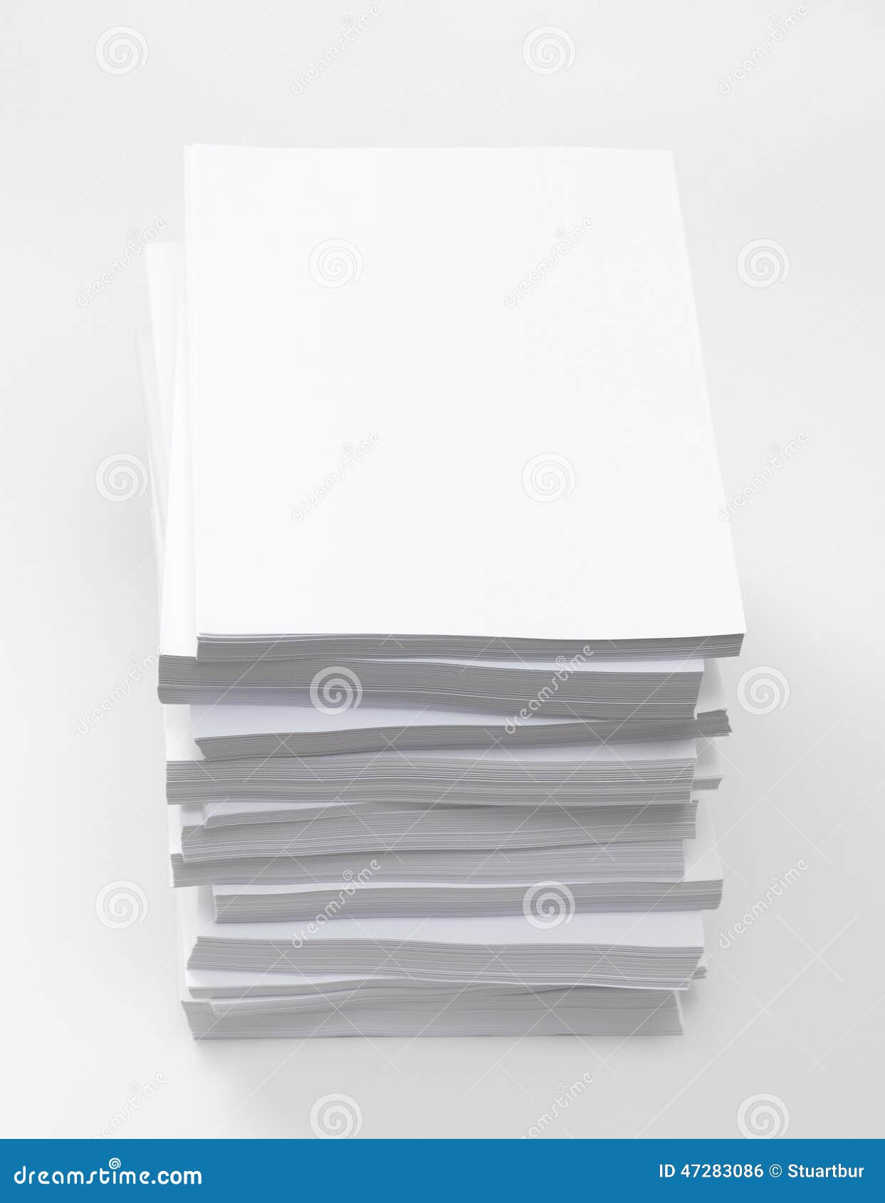 Paper Pile stock photo. Image of papers, white, template - 47283086