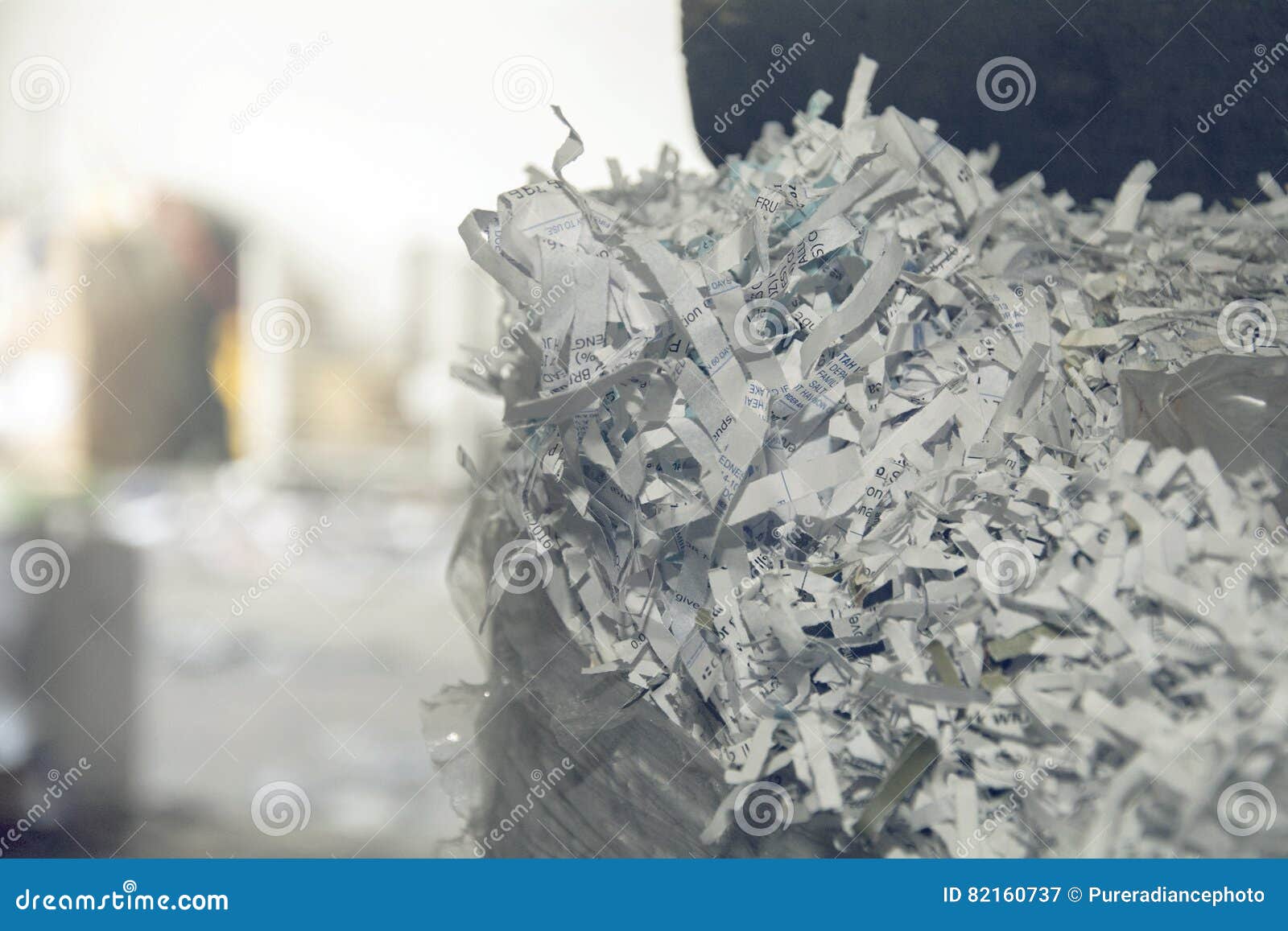 Paper Piled and Baled and Ready To Recycle Stock Image - Image of ...