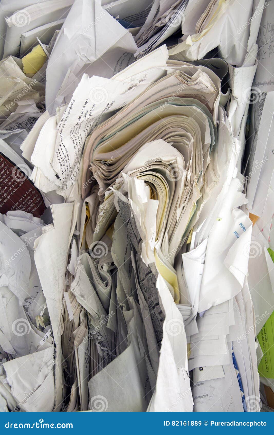 Paper Piled And Baled And Ready To Recycle Stock Image - Image of boxes ...