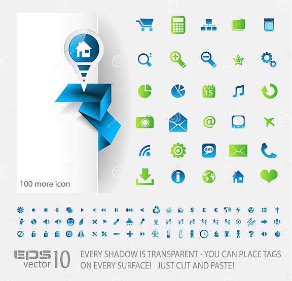 Paper PIN Style tag stock vector. Illustration of eps10 - 19254110