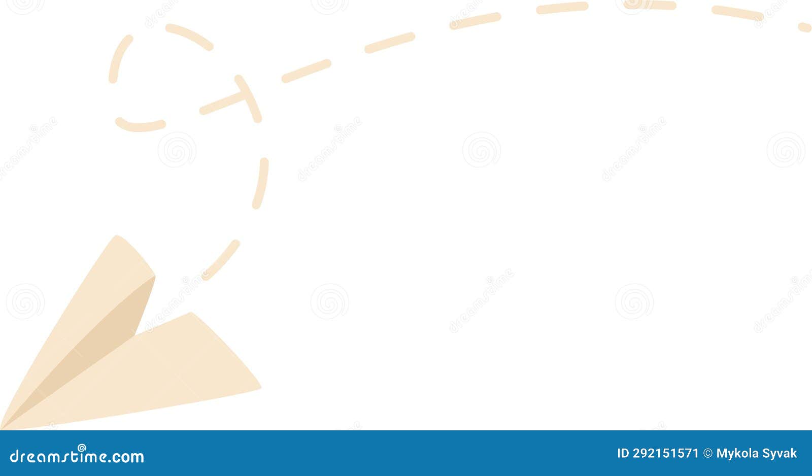 Paper Plain with Track stock vector. Illustration of wallpaper - 292151571