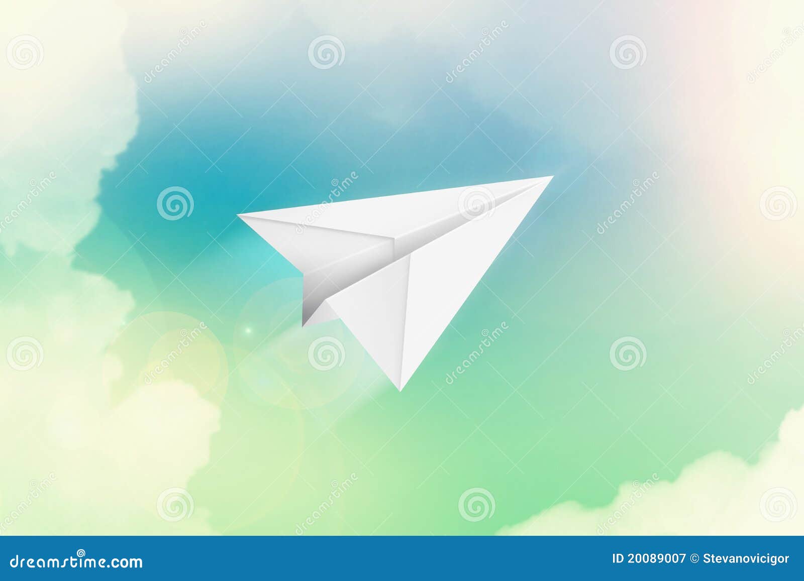 Paper plane stock illustration. Illustration of handmade - 20089007