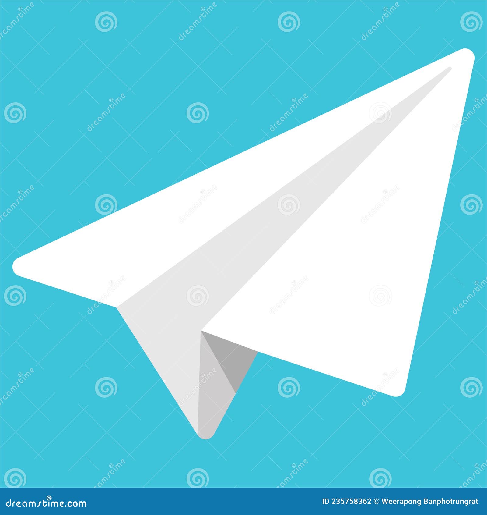 Paper Plane Icon, Sending Message Sign, Direct Message Button, Toy for ...
