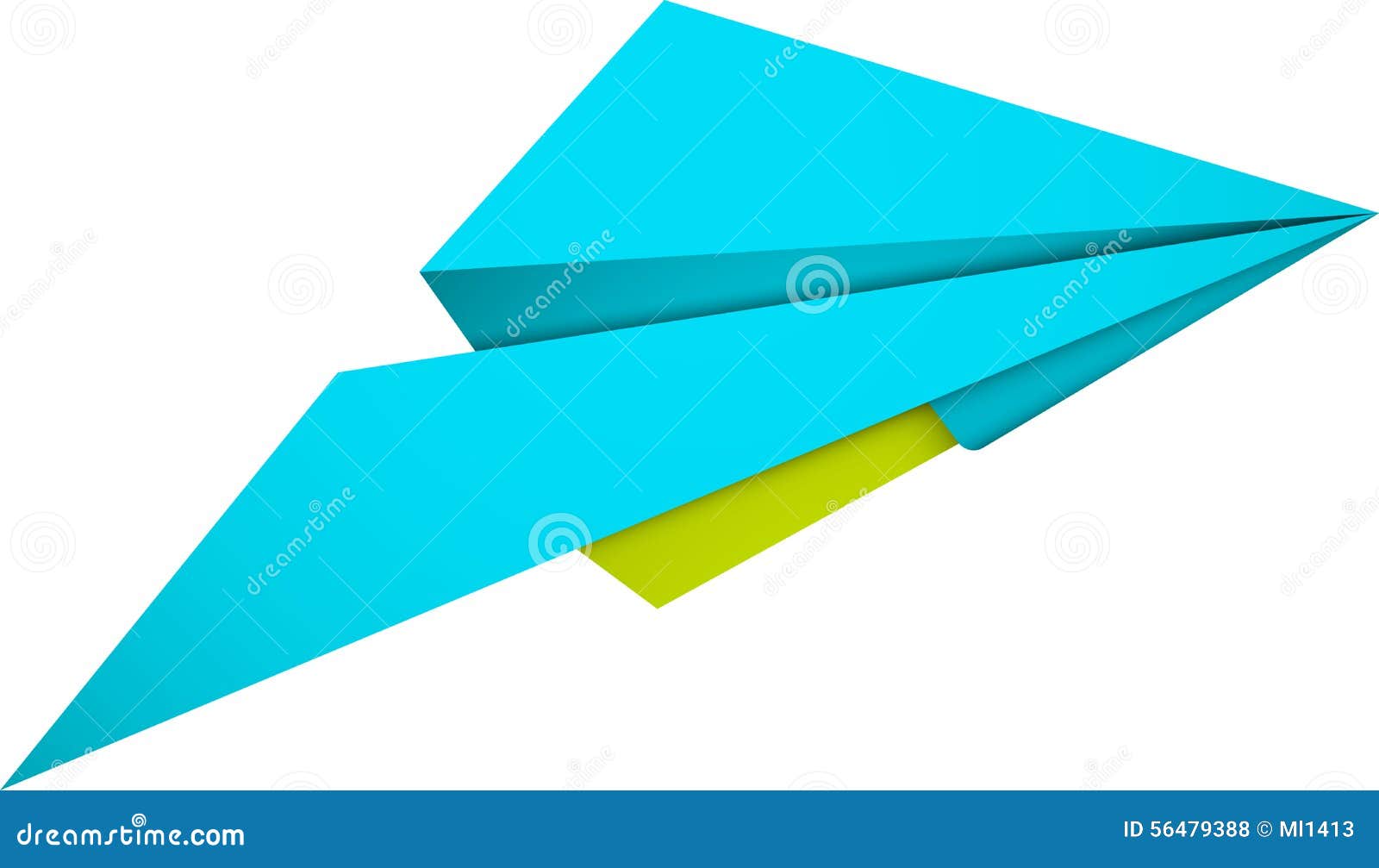 Paper plane stock vector. Illustration of flying, objects - 56479388