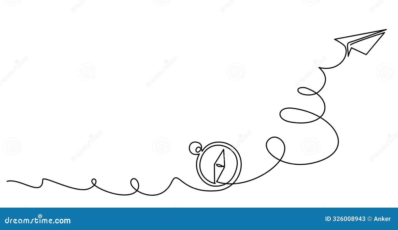 Paper Plane and Compass Composition. Back To School Education Concept ...