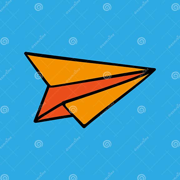 Paper plane design stock illustration. Illustration of aircraft - 68701534
