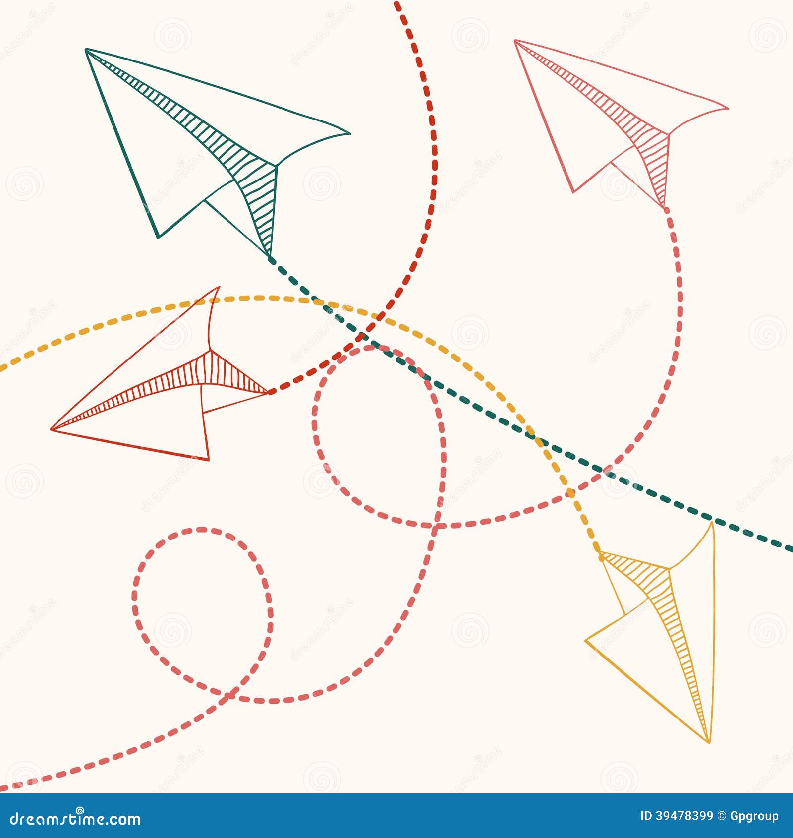 Paper plane design stock vector. Illustration of airplane - 39478399