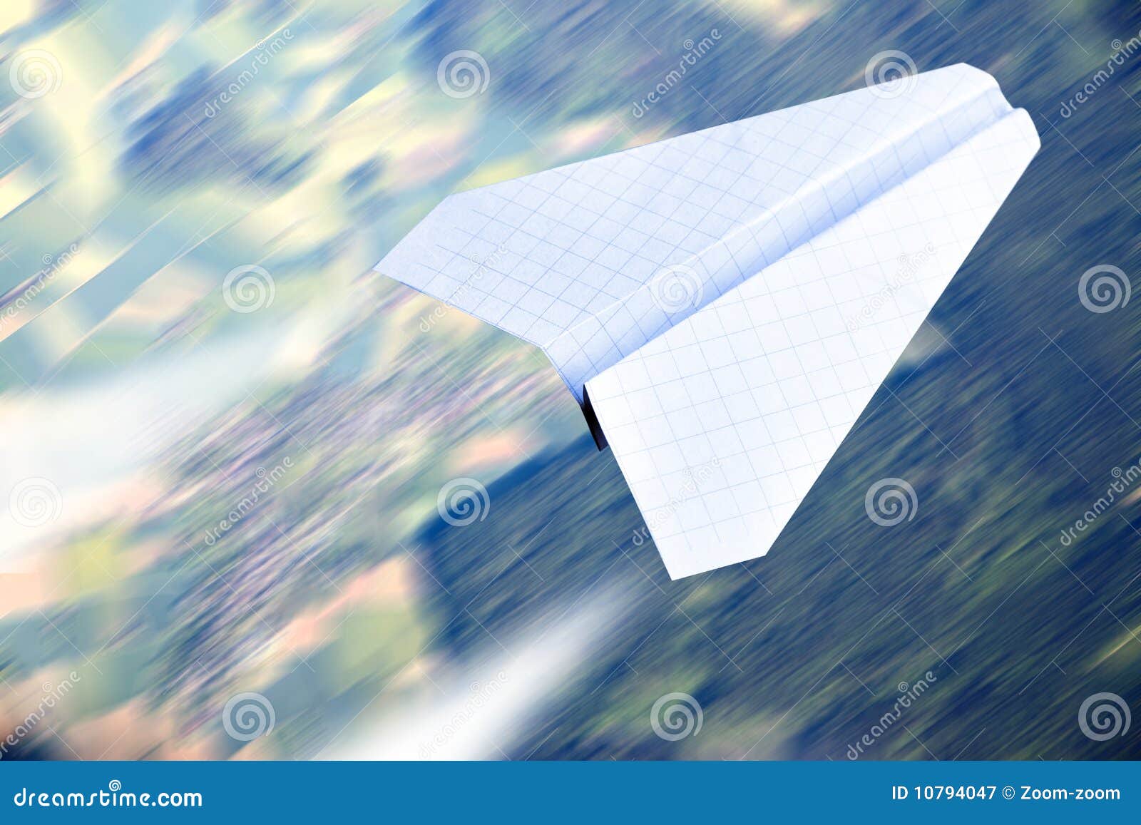 Paper plane flying stock image. Image of origami, imagination - 10794047